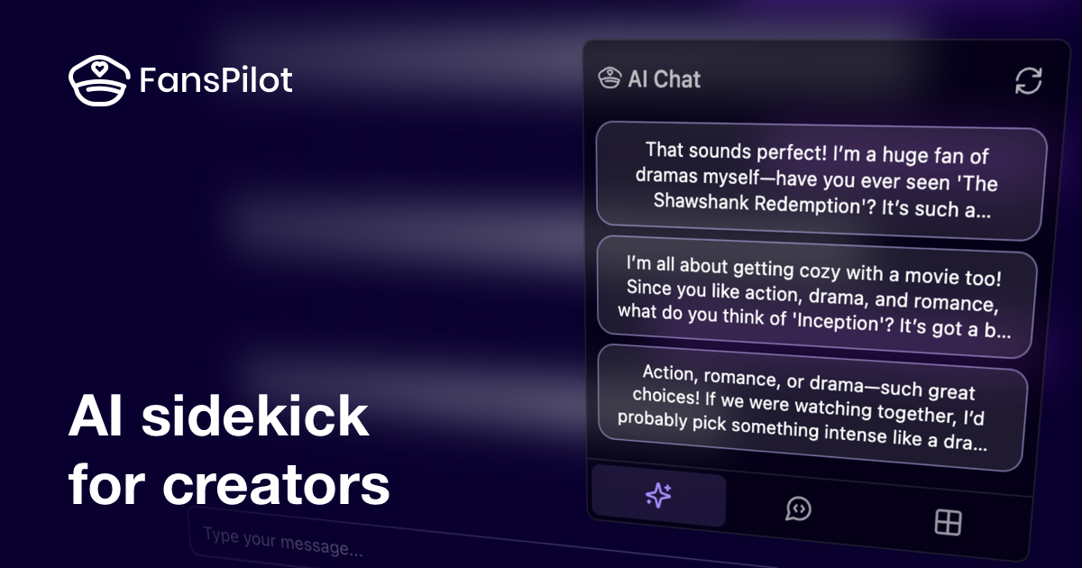 AI sidekick for creators · FansPilot